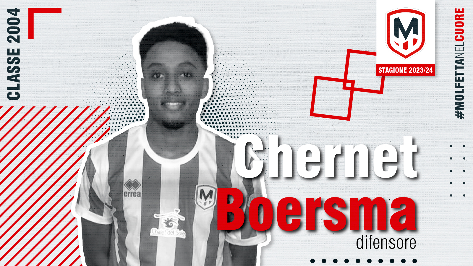 Chernet Boersma si Unisce alla Molfetta Calcio: un Difensore Olandese ...
